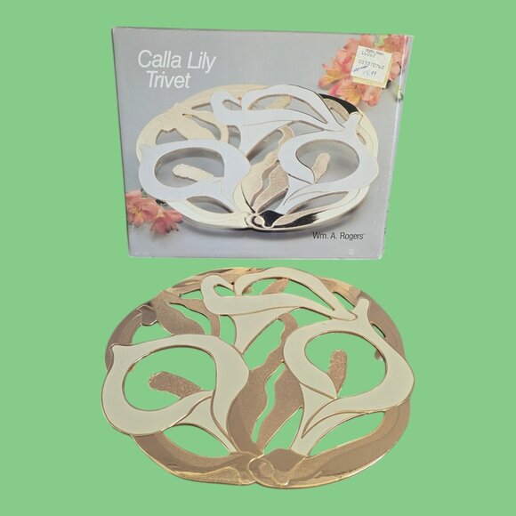 Wm. A. Rogers | Dining | Vintage Calla Lily Trivet Wall Hanging Oneida ...
